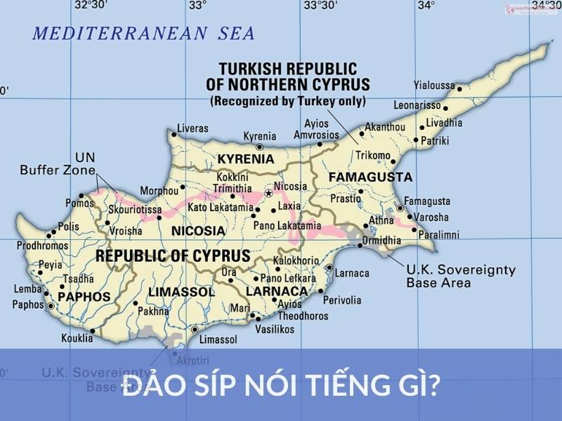 Đảo Síp nói tiếng gì? Tìm hiểu ngôn ngữ phổ biến ở đảo Síp